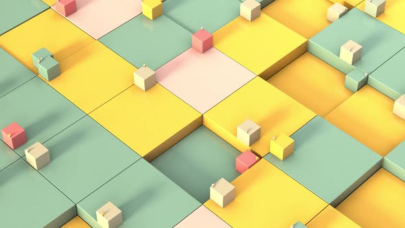 Minimal Cubes Loop 27, Motion Graphics | VideoHive
