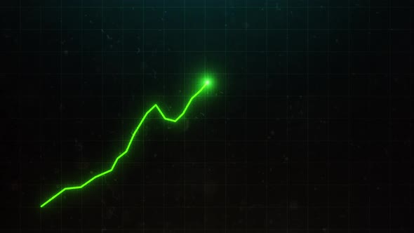 Trend Green line graph going Up, Motion Graphics | VideoHive