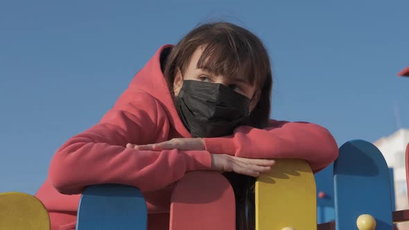 Sick child on playground. , Stock Footage | VideoHive