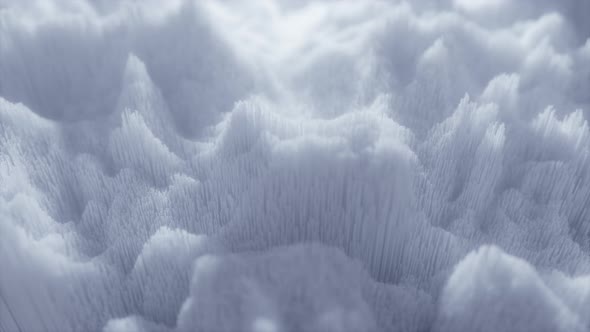Abstract Clean White Flowing Strings Background, Motion Graphics ...