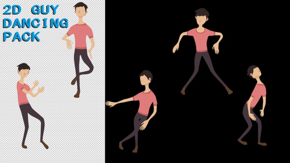 2D Guy Dance Pack - 1, Motion Graphics | VideoHive