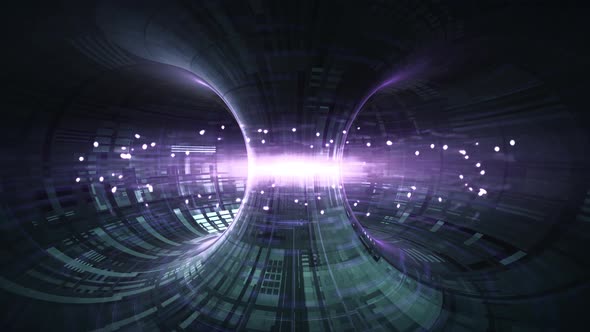High Energy Particles Flow Through A Tokamak, Motion Graphics | VideoHive