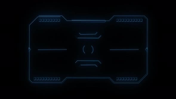 Hud Frame Digital Technology Plexus Lines, Alpha Channel, Motion Graphics