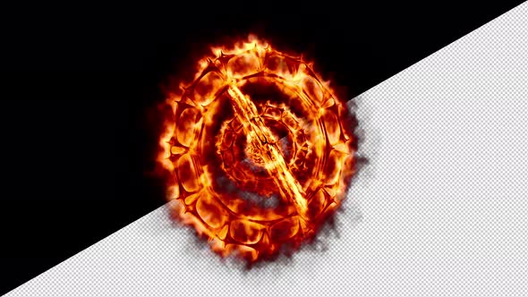 Rotating Fire Rings, Motion Graphics | VideoHive