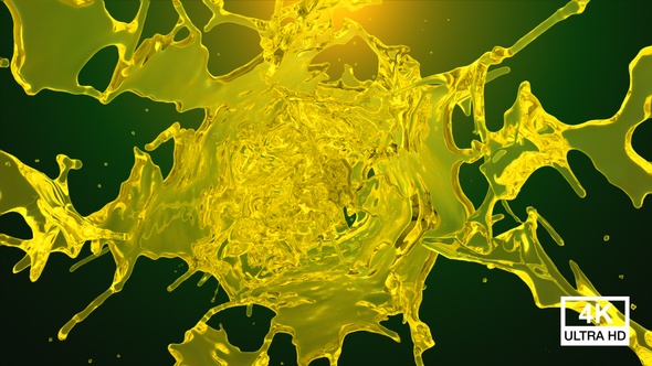 Olive Oil Splash Explosion 4K, Motion Graphics | VideoHive