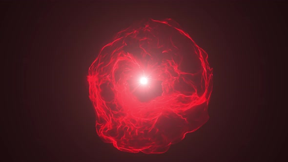 Abstract Red Energy Effect on a Black Background, Motion Graphics ...