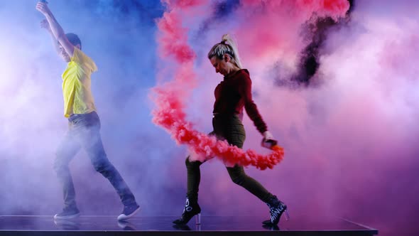 Color Smoke Dance, Stock Footage | VideoHive