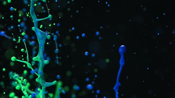 Paint bouncing on drum, Slow Motion, Stock Footage | VideoHive