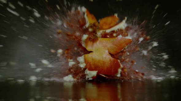 Pomegranate exploding, Ultra Slow Motion, Stock Footage | VideoHive