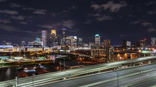 Minneapolis Night Time Lapse, Stock Footage | VideoHive