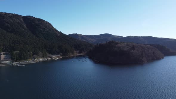Skyline Aerial View of Hakone, Stock Footage | VideoHive