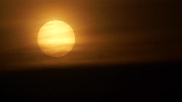 Sun going Down at Sunset Sky Background, Stock Footage | VideoHive