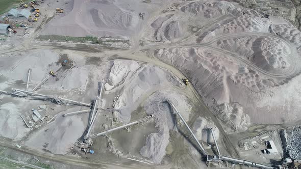 Aerial View of a Granite Quarry, Stock Footage | VideoHive