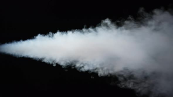 Jet of Smoke on Black Background, Stock Footage | VideoHive