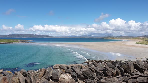 Aerial View of the Awarded Narin Beach By Portnoo and Inishkeel Island ...