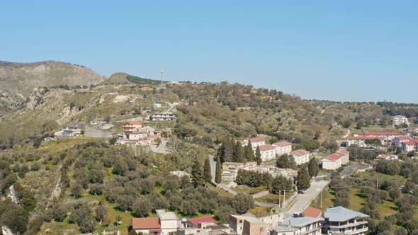 Aerial view of city of Careri, Calabria Italy, Stock Footage | VideoHive