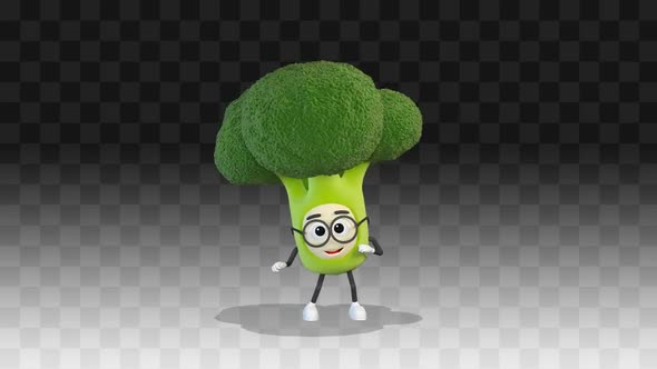 Broccoli Dancing A Silly Dance, Motion Graphics | VideoHive