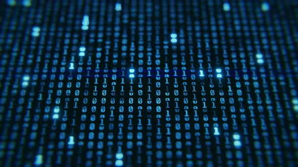 4k Screen close up digital computer float roll numbers translated up ...