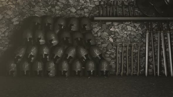 A Medieval Arsenal Packed With Weapons, Motion Graphics | VideoHive