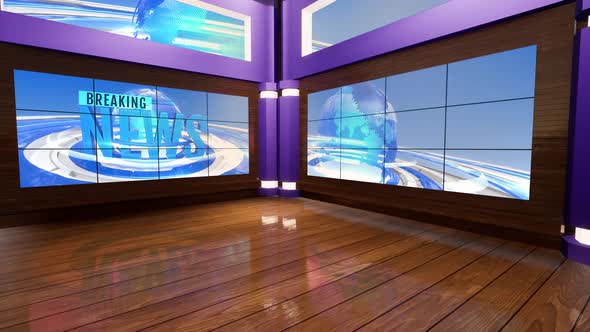 3D Virtual TV Studio News R169, Motion Graphics | VideoHive