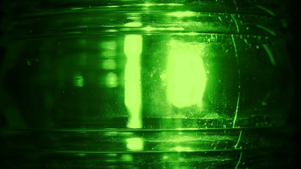 Green Flashing Light Closeup, Stock Footage | VideoHive