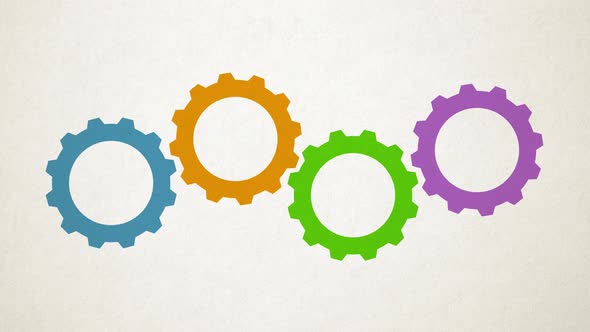 Cogwheel Animation 4K, Motion Graphics | VideoHive