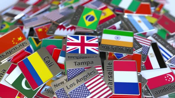 Souvenir Magnet or Badge with Recife Text, Motion Graphics | VideoHive